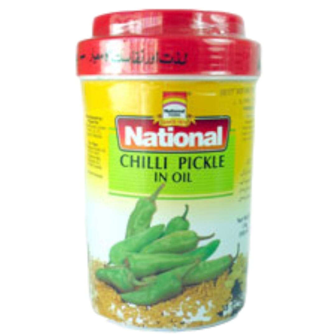 National Green Chilli Pickle 1kg - Fine Distribution AS